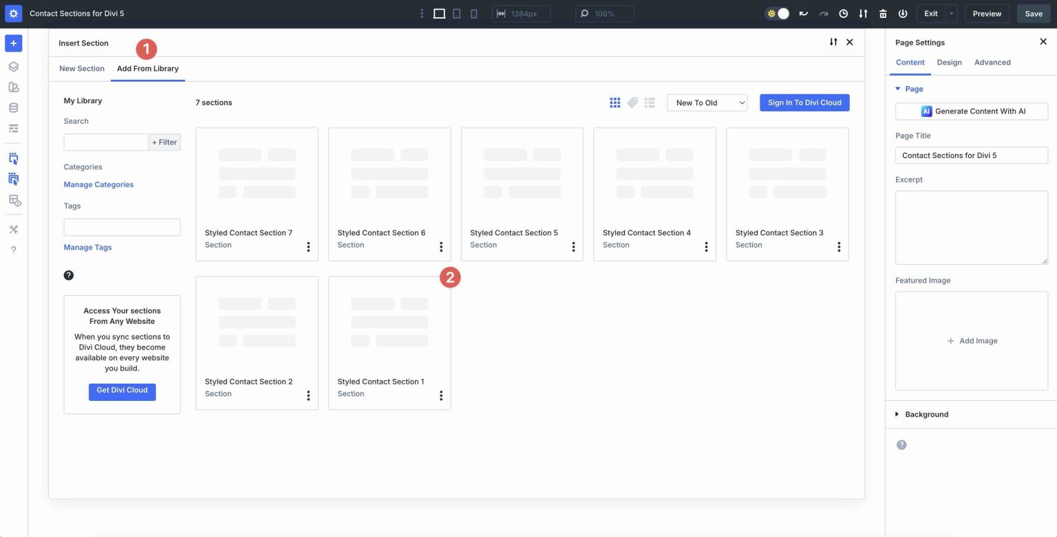 7 Contact Sections For Divi 5 (Free Download)