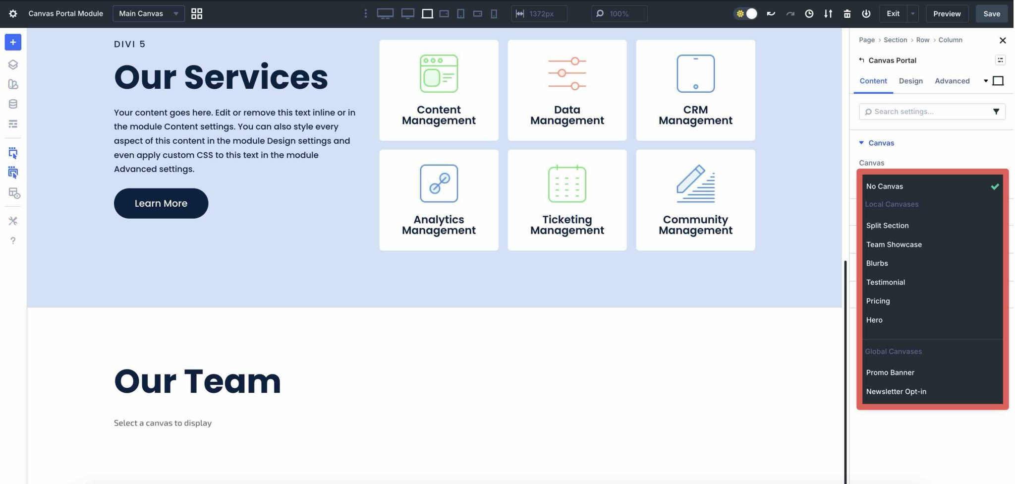 Everything You Need To Know About The Canvas Portal Module In Divi 5