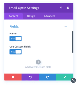 Adding Custom Fields To The Divi Email Optin Module | Elegant Themes Documentation