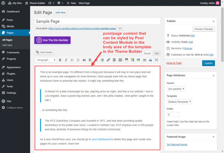 The Divi Theme Builder | Elegant Themes Documentation