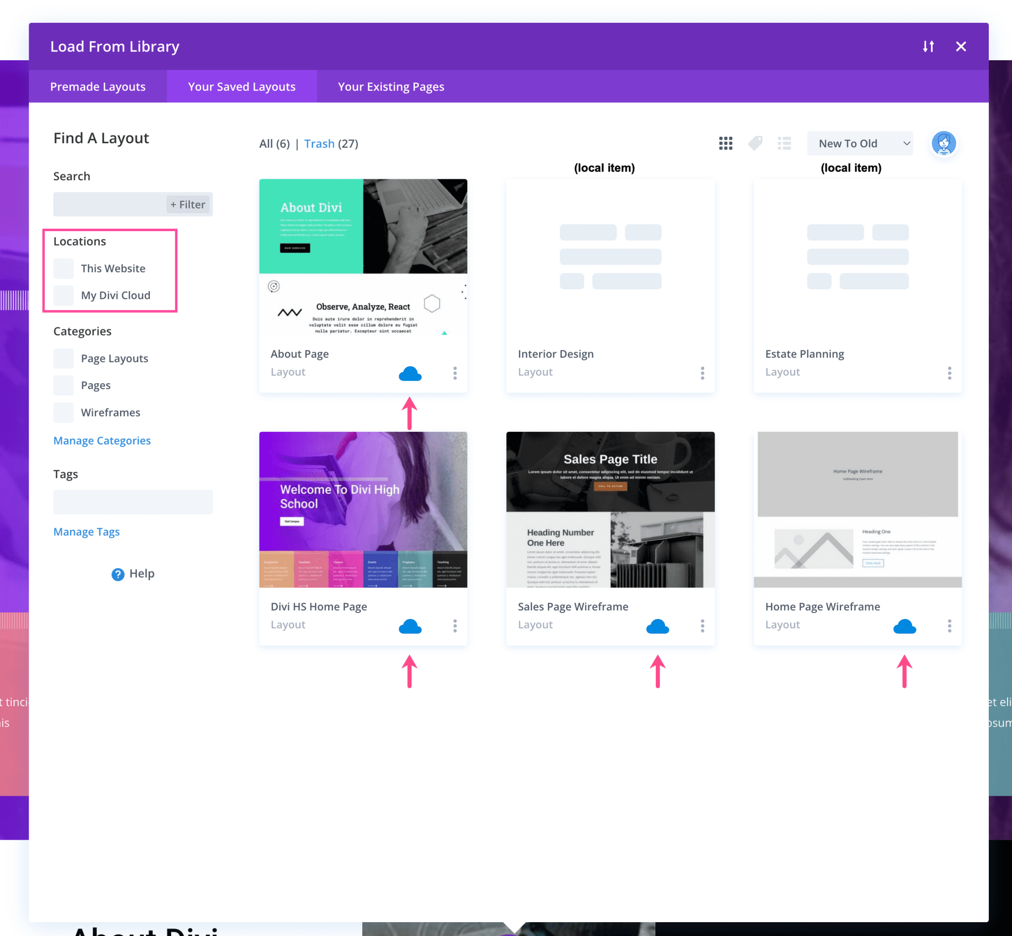 Divi Cloud | Elegant Themes Documentation