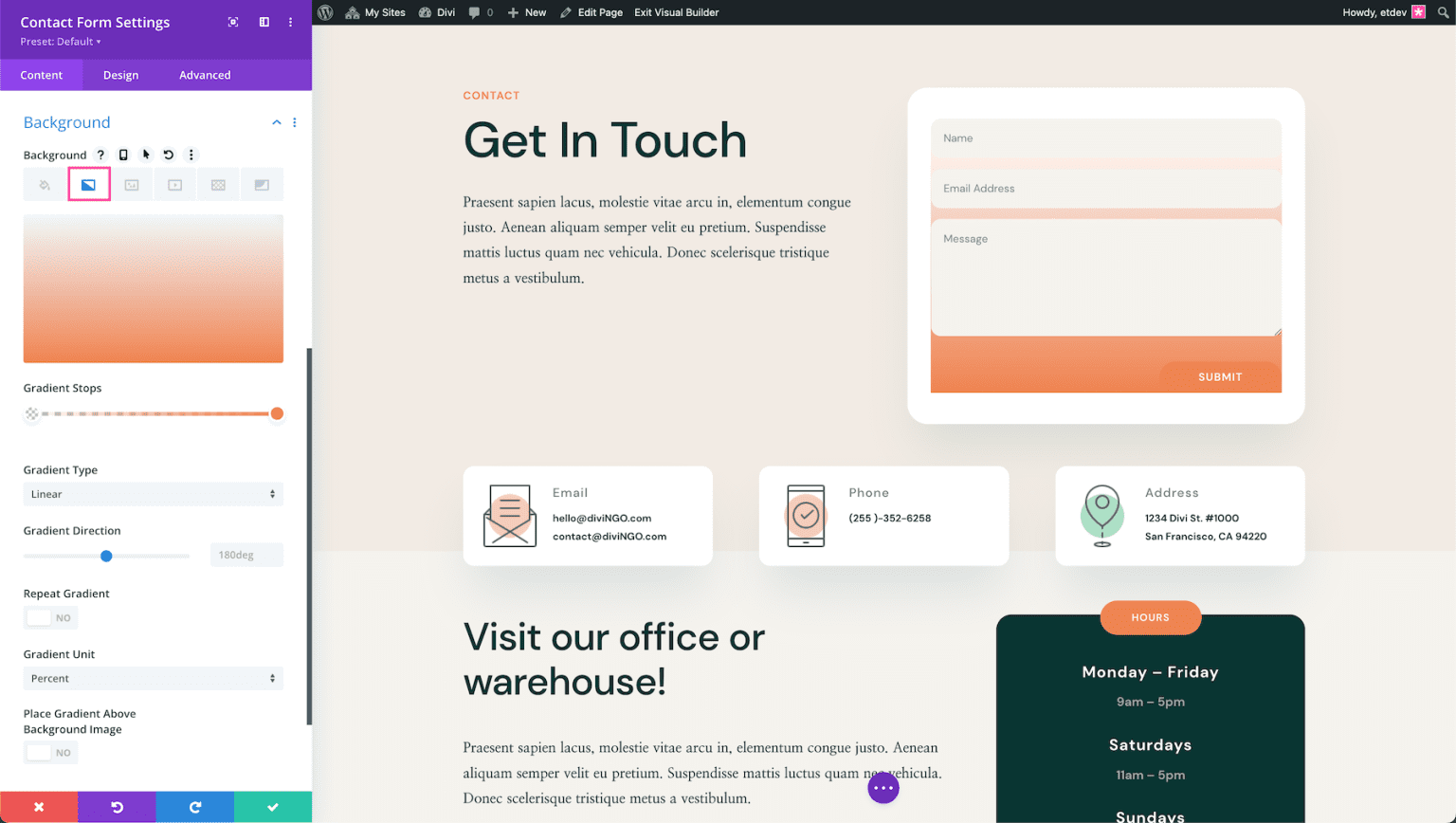 The Divi Contact Form Module | Elegant Themes Documentation