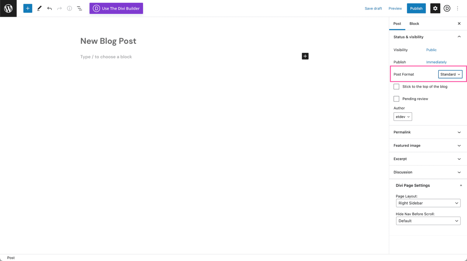 How To Use Divi Blog Post Formats | Elegant Themes Documentation