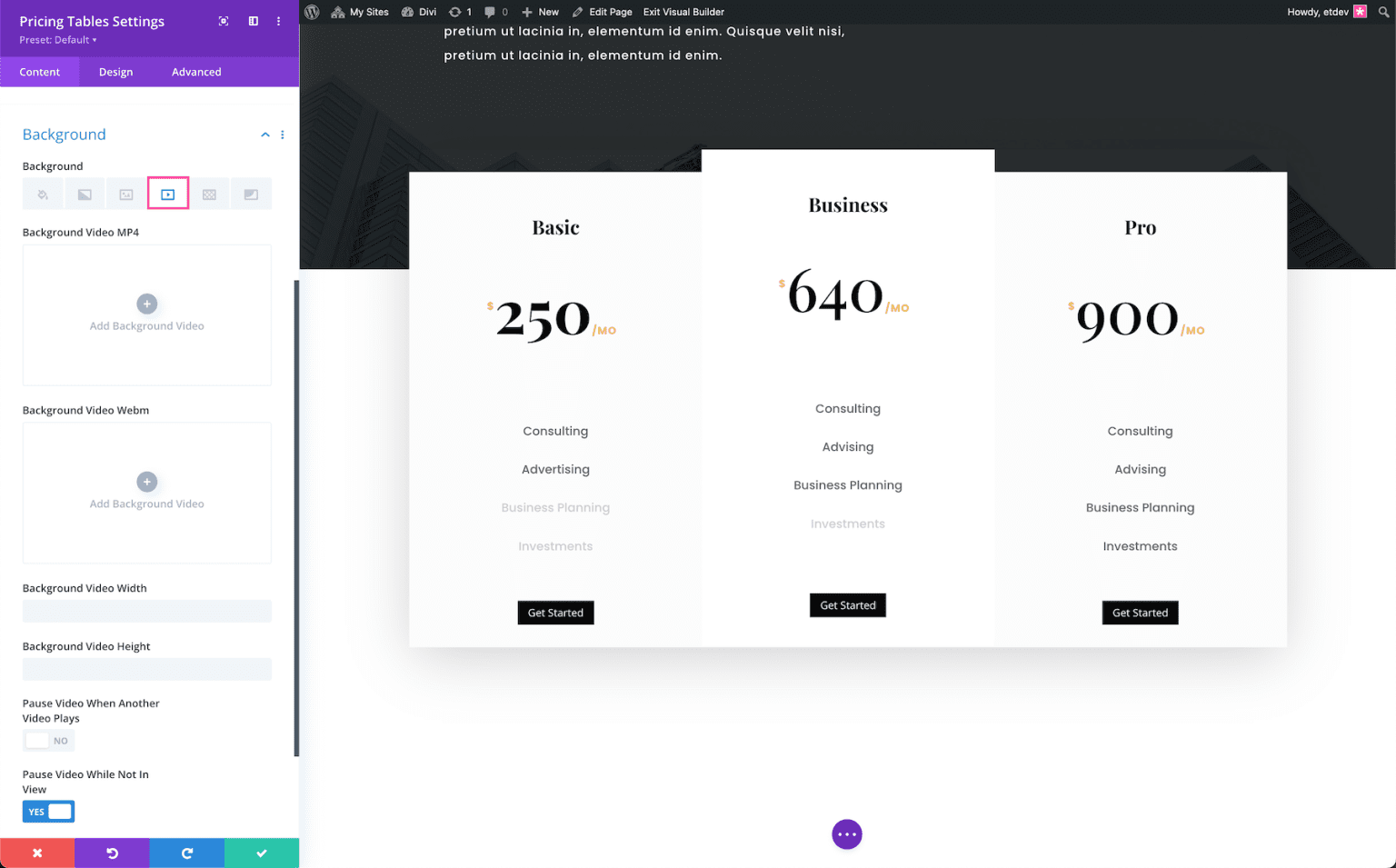 The Divi Pricing Tables Module | Elegant Themes Documentation