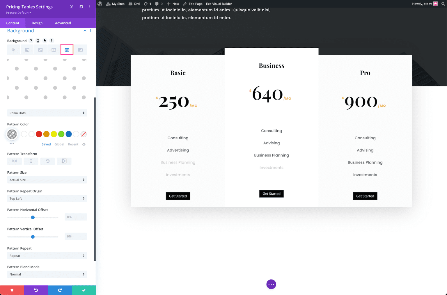 The Divi Pricing Tables Module Elegant Themes Documentation