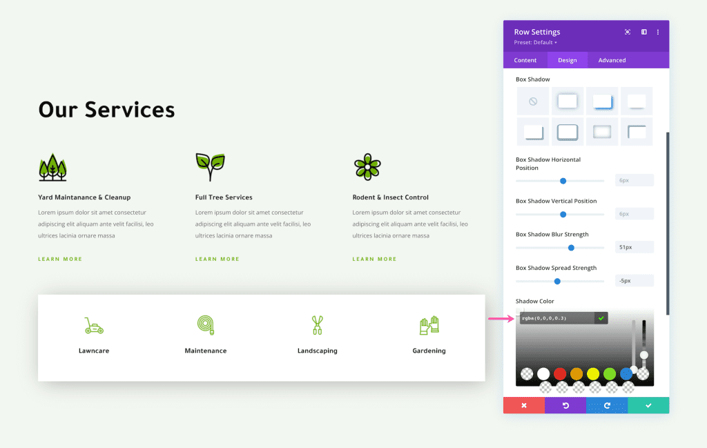 Using Divi Box Shadow Options | Elegant Themes Documentation