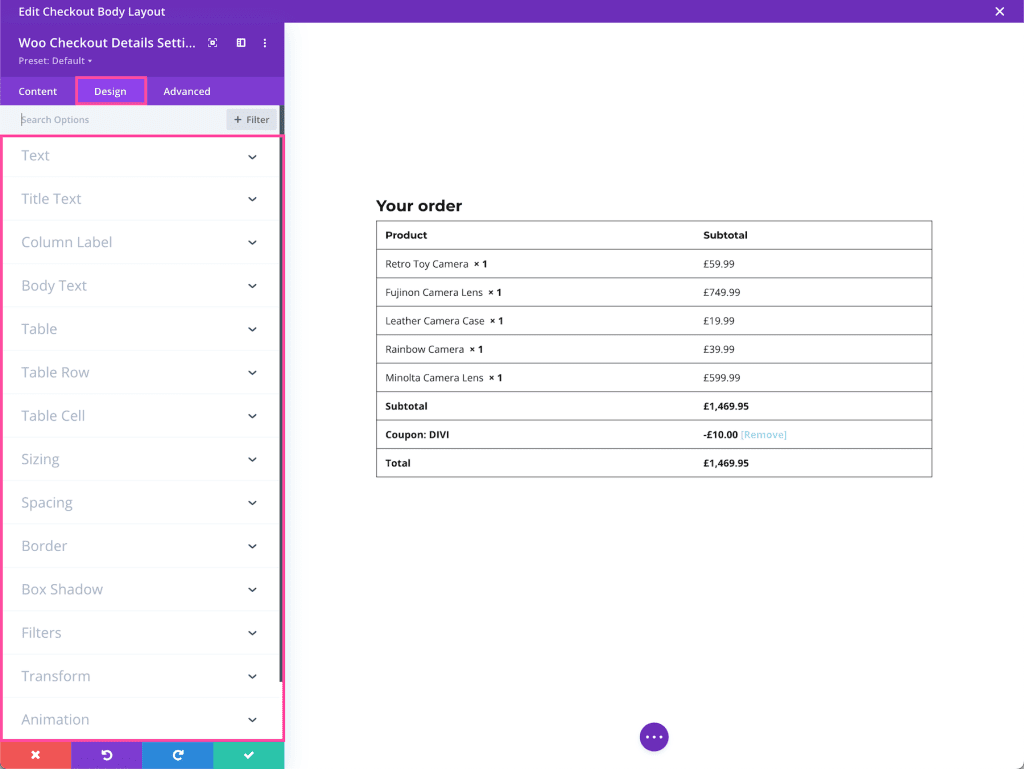The Divi Woo Checkout Details Module | Elegant Themes Documentation