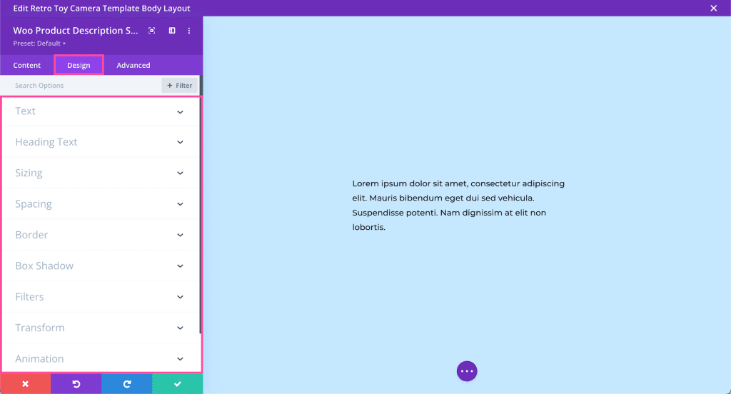 The Divi Woo Product Description Module | Elegant Themes Documentation