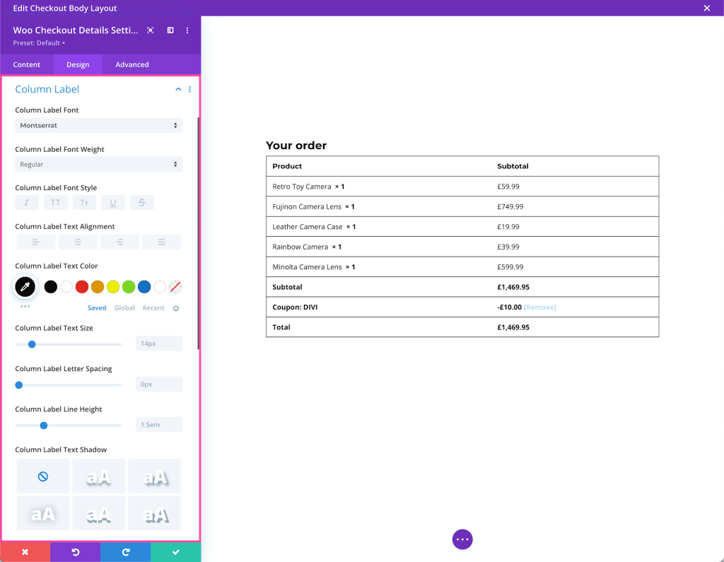 The Divi Woo Checkout Details Module Elegant Themes Documentation