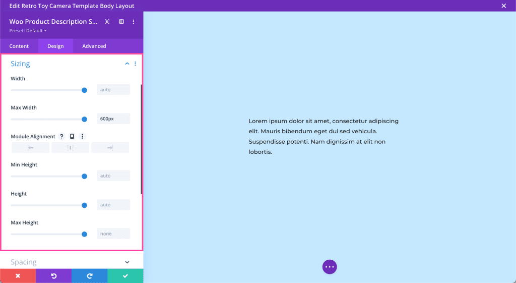 The Divi Woo Product Description Module | Elegant Themes Documentation