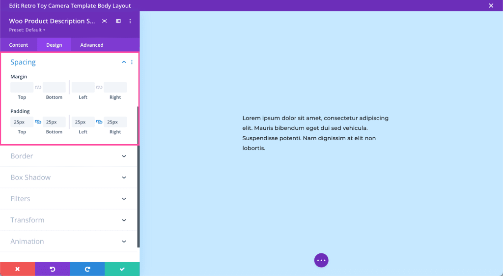 The Divi Woo Product Description Module Elegant Themes Documentation
