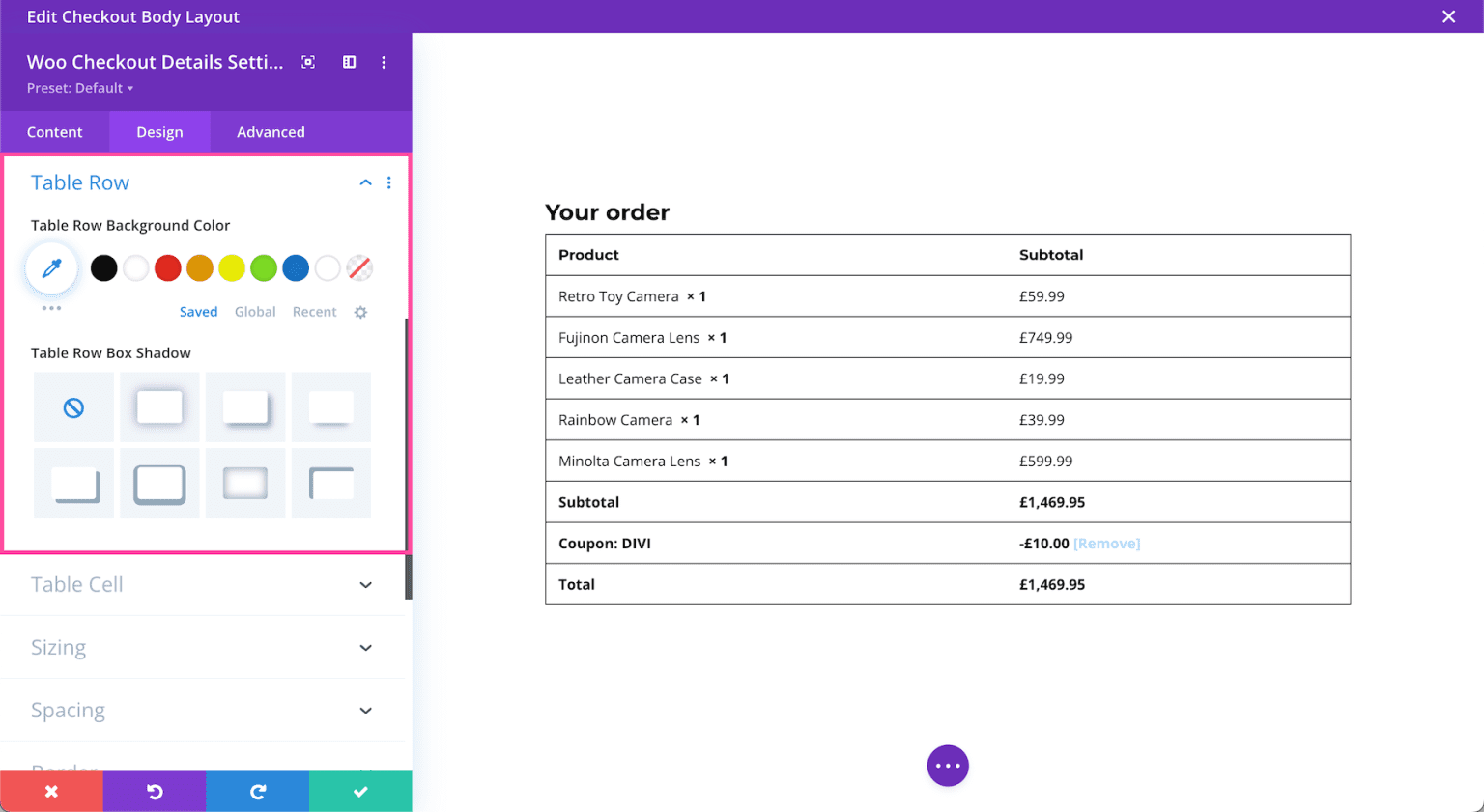 The Divi Woo Checkout Details Module Elegant Themes Documentation
