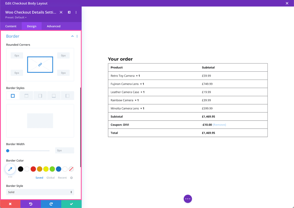 The Divi Woo Checkout Details Module Elegant Themes Documentation