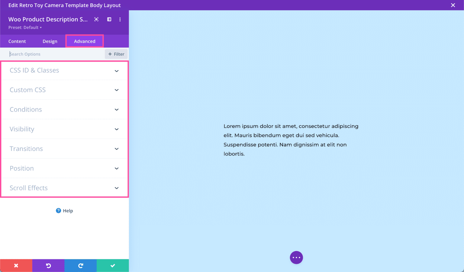 The Divi Woo Product Description Module | Elegant Themes Documentation
