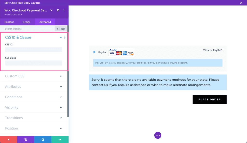 The Divi Woo Checkout Payment Module | Elegant Themes Documentation