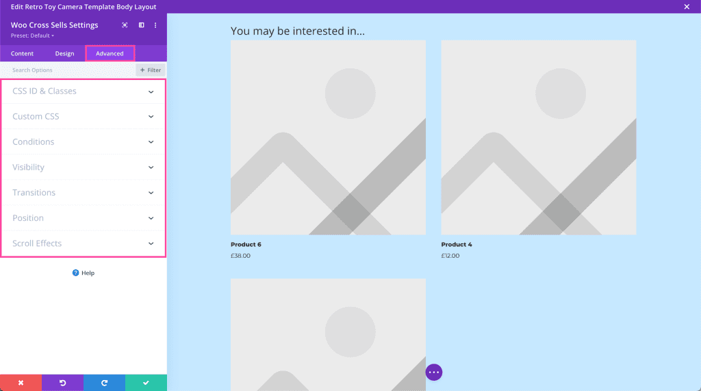The Divi Woo Cross Sells Module | Elegant Themes Documentation