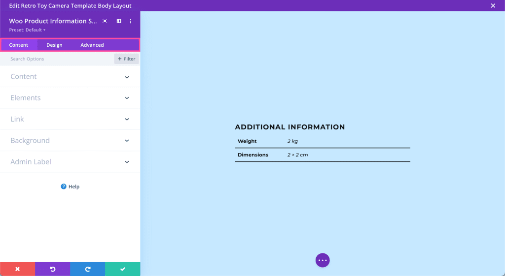 The Divi Woo Product Information Module | Elegant Themes Documentation