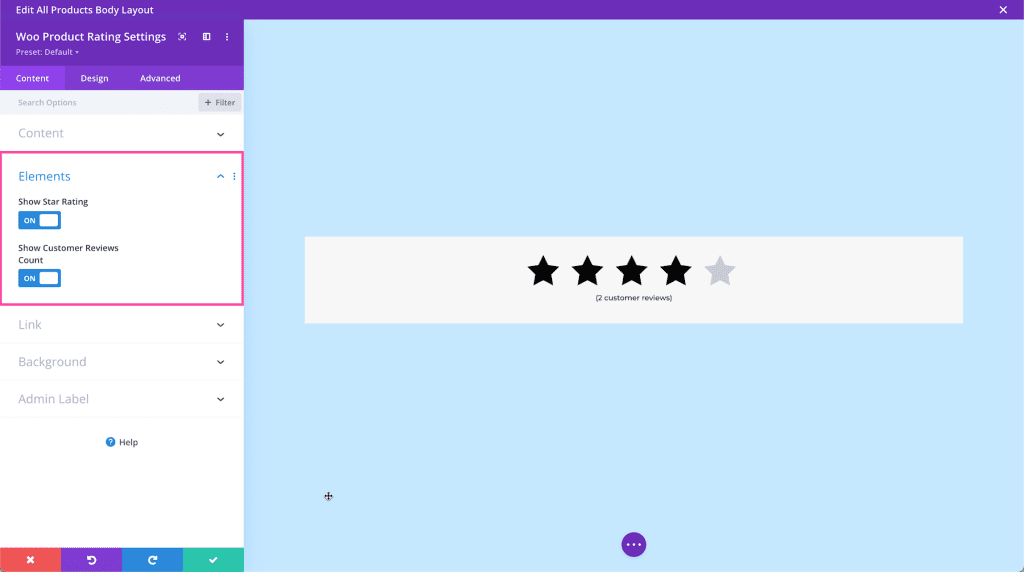 The Divi Woo Product Rating Module | Elegant Themes Documentation