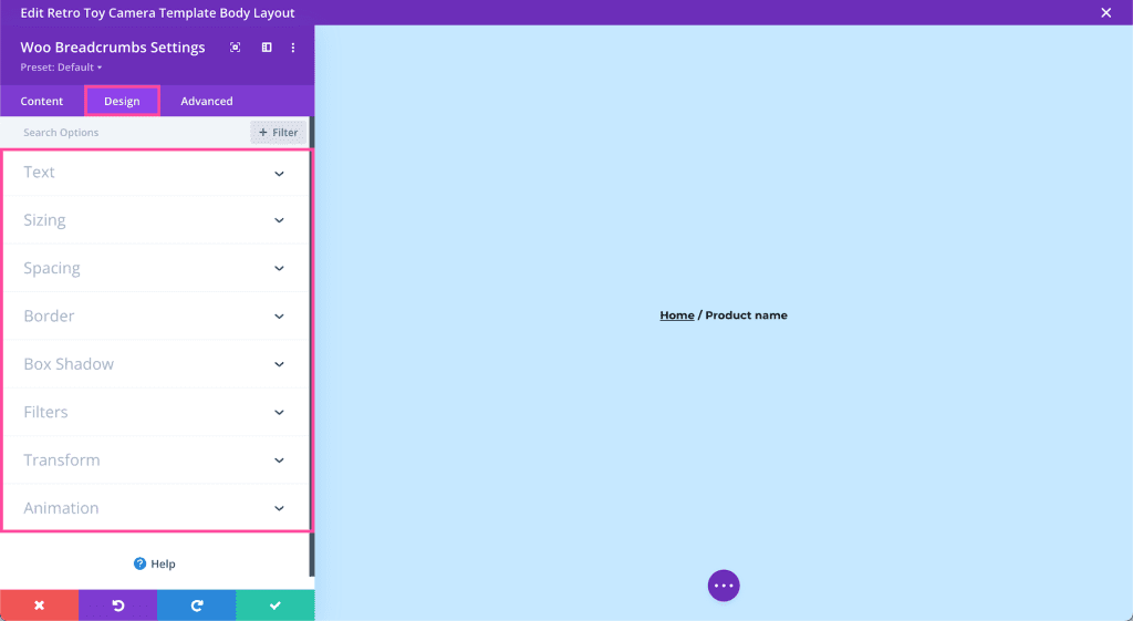 The Divi Woo Breadcrumbs Module | Elegant Themes Documentation