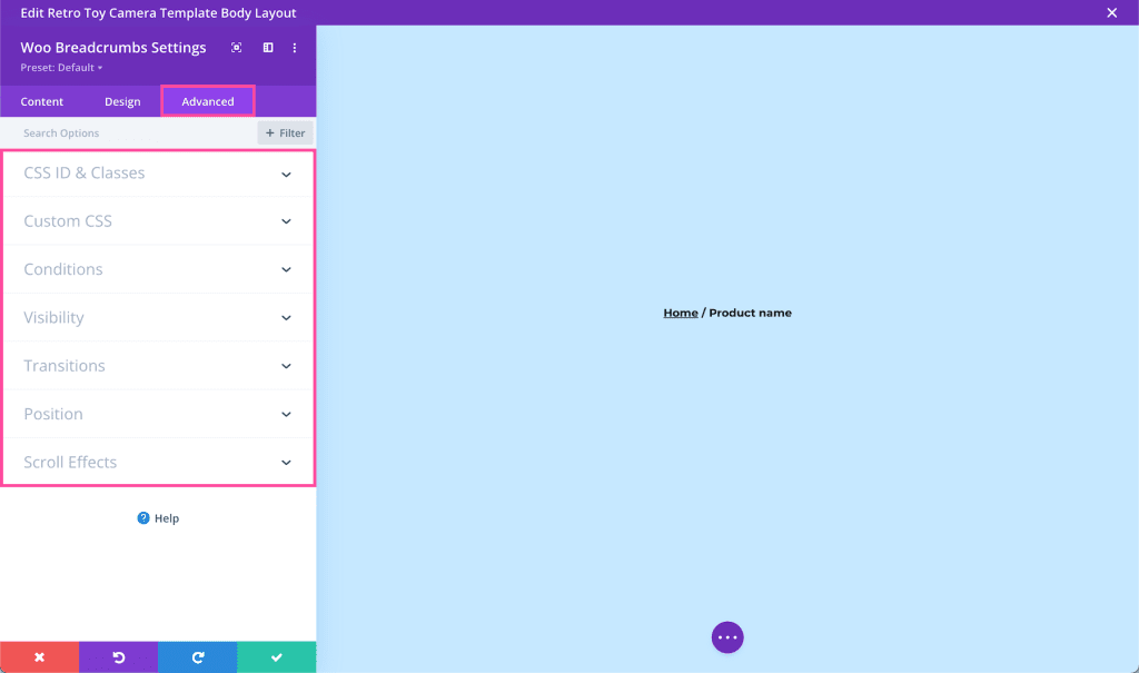 The Divi Woo Breadcrumbs Module | Elegant Themes Documentation