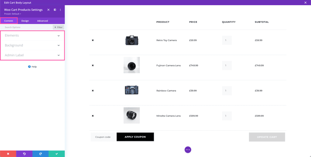 The Divi Woo Cart Products Module | Elegant Themes Documentation