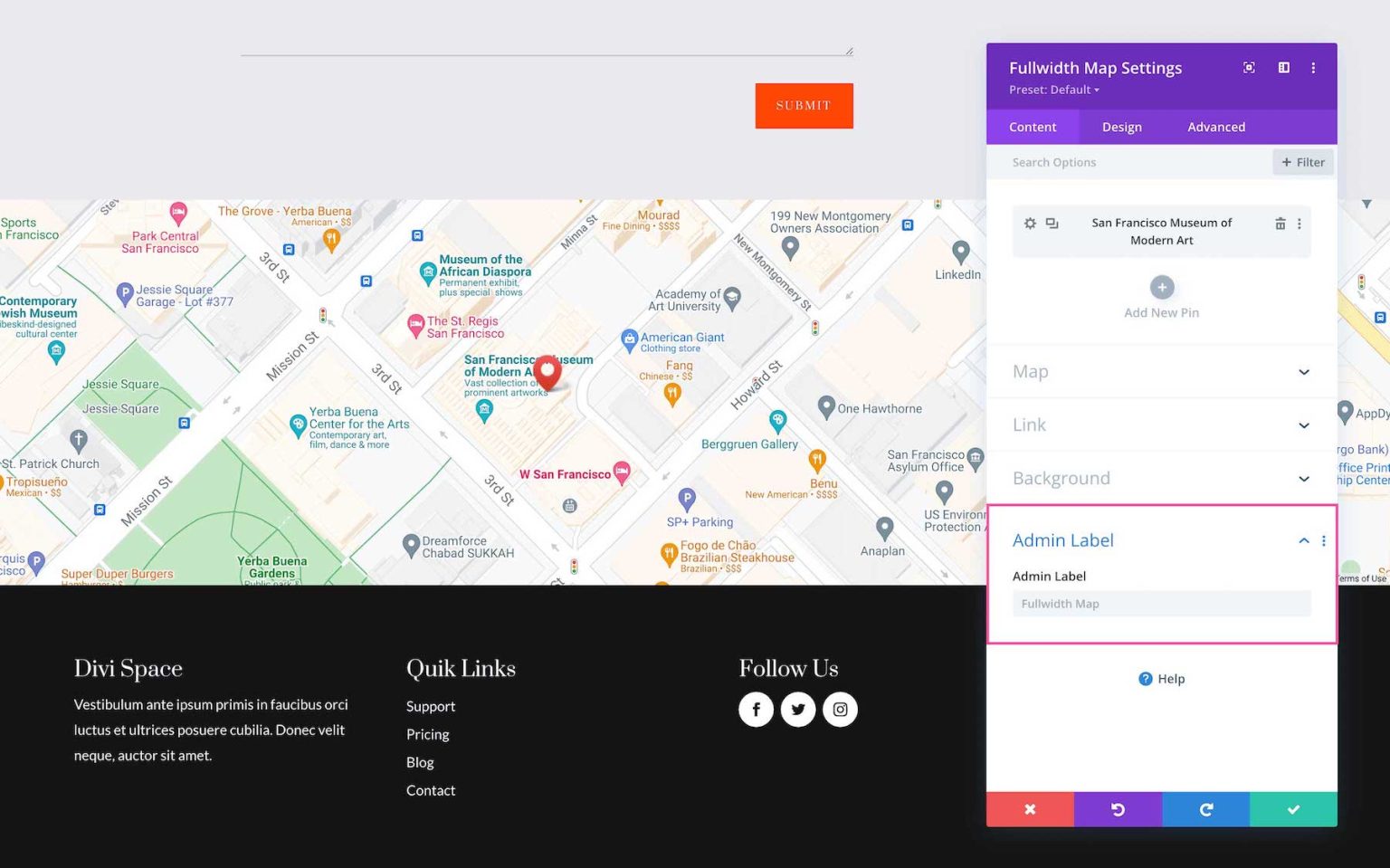The Divi Fullwidth Map Module | Elegant Themes Documentation