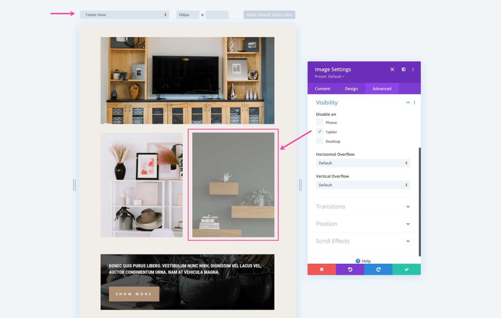 Using Divi Visibility Options | Elegant Themes Documentation