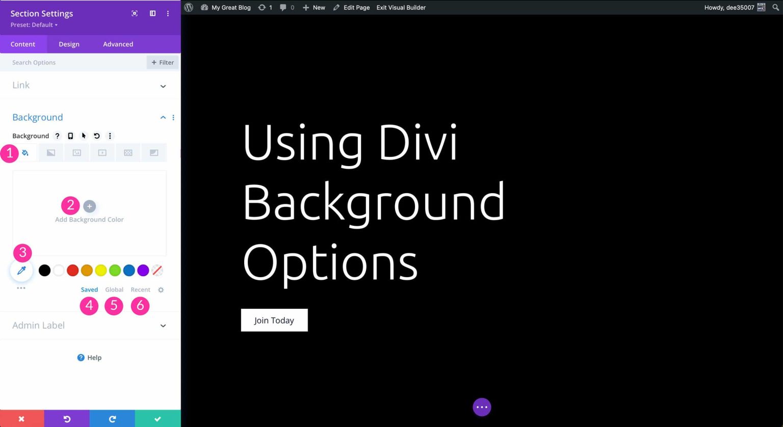 Using Divi Background Options Elegant Themes Documentation