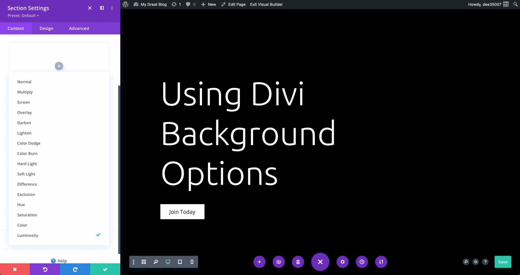 Using Divi Background Options Elegant Themes Documentation