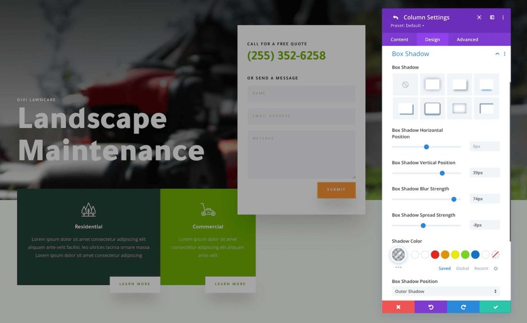 Using Divi Box Shadow Options | Elegant Themes Documentation