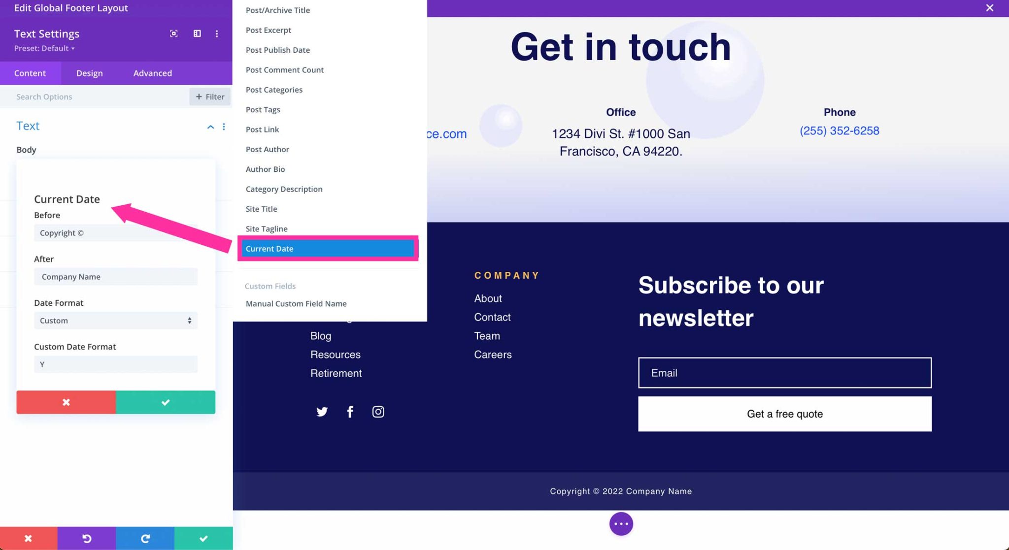 Using Divi Dynamic Content Options Elegant Themes Documentation