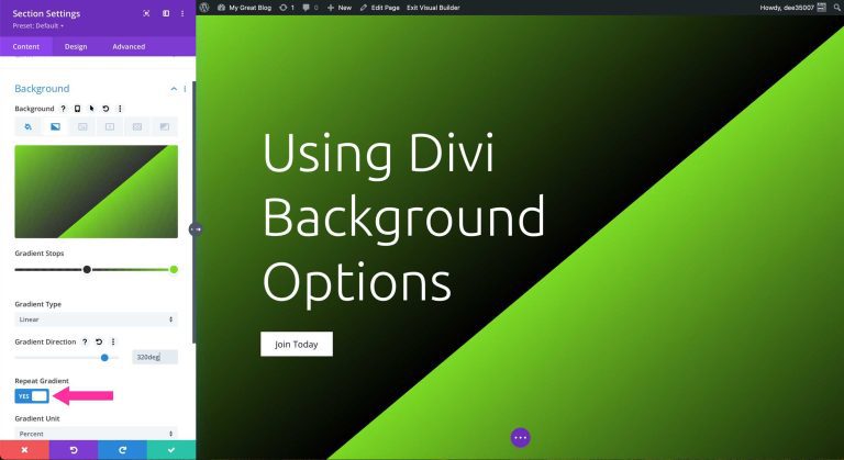 Using Divi Background Options Elegant Themes Documentation