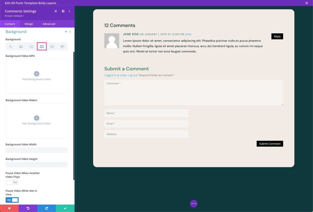 The Divi Comments Module Elegant Themes Documentation