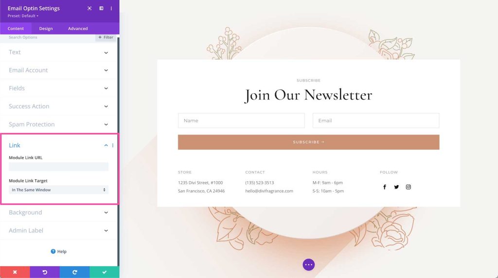 The Divi Email Optin Module | Elegant Themes Documentation