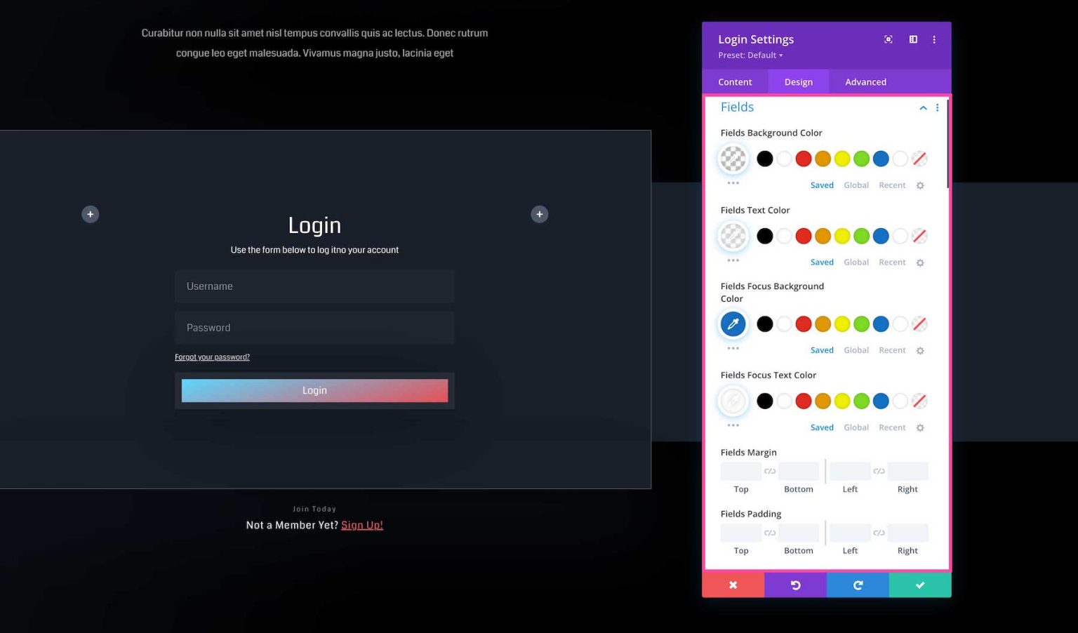 The Divi Login Module | Elegant Themes Documentation