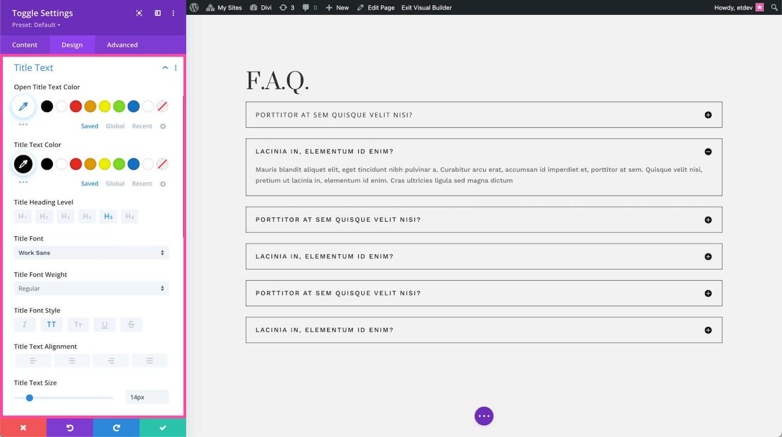 The Divi Toggle Module | Elegant Themes Documentation