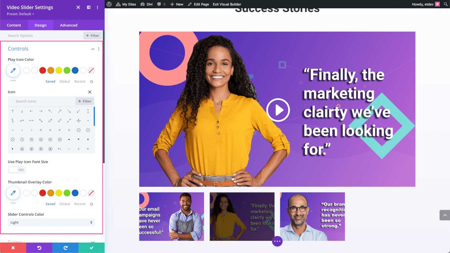 The Divi Video Slider Module | Elegant Themes Documentation