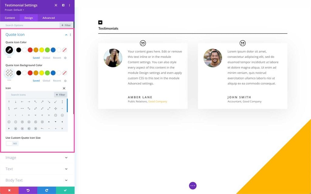 The Divi Testimonial Module | Elegant Themes Documentation