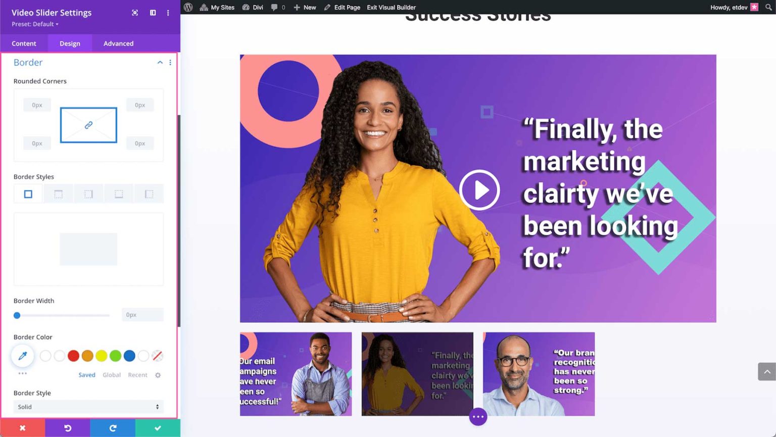 The Divi Video Slider Module | Elegant Themes Documentation