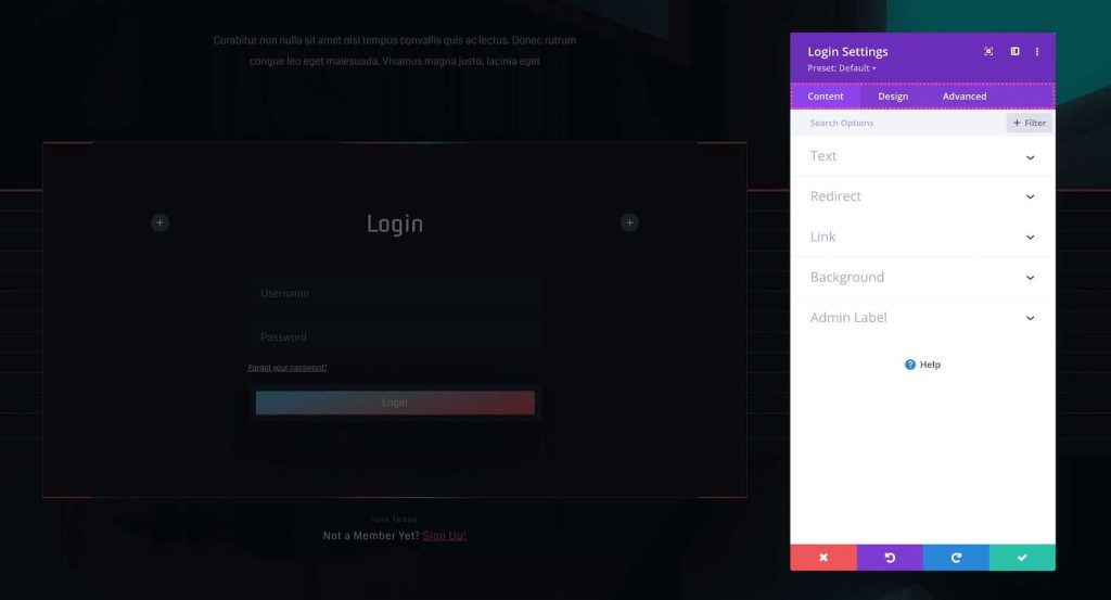 The Divi Login Module | Elegant Themes Documentation