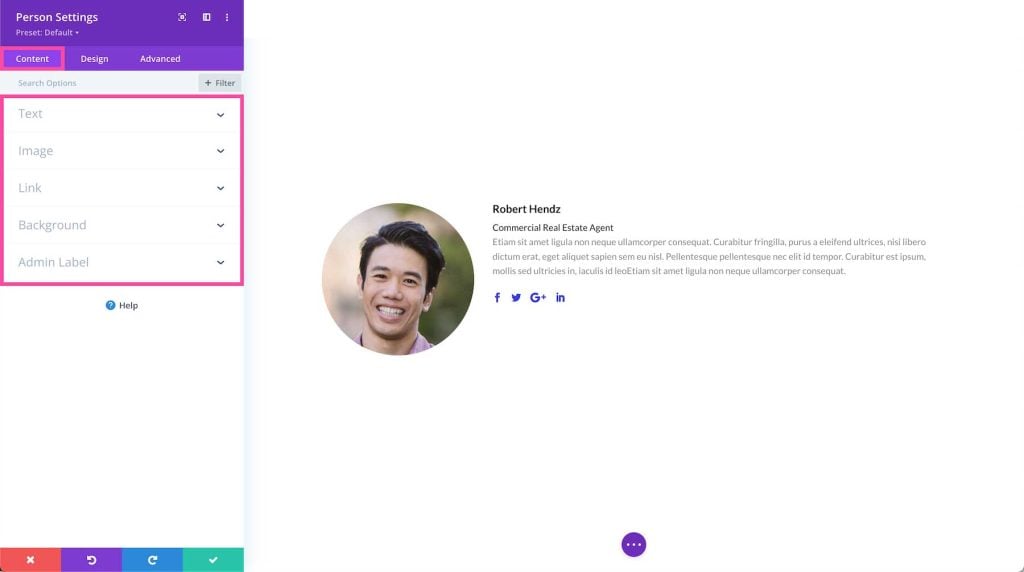The Divi Person Module | Elegant Themes Documentation