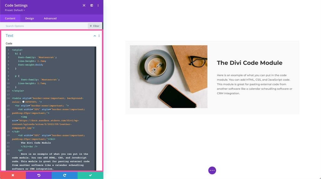 The Divi Code Module | Elegant Themes Documentation