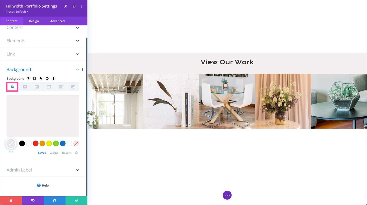 The Divi Fullwidth Portfolio Module Elegant Themes Documentation