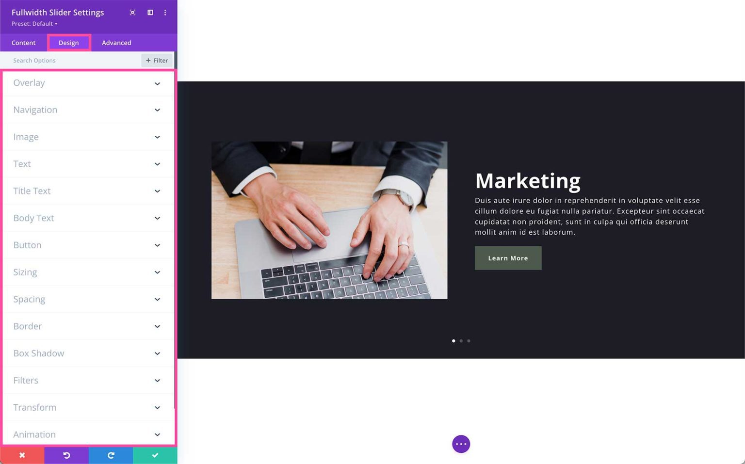 The Divi Fullwidth Slider Module | Elegant Themes Documentation