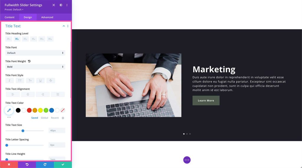 The Divi Fullwidth Slider Module | Elegant Themes Documentation