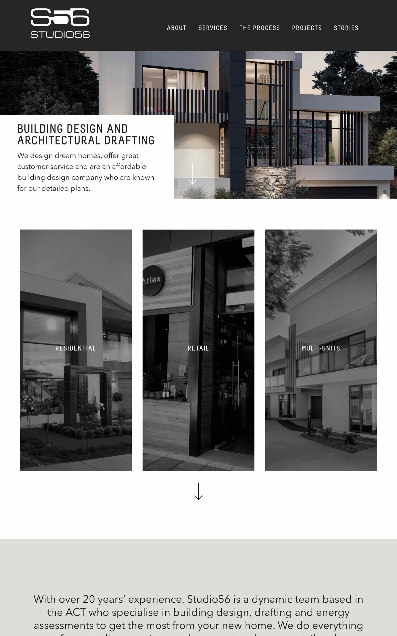 Studio 56 Divi Website Example – Divi Showcase