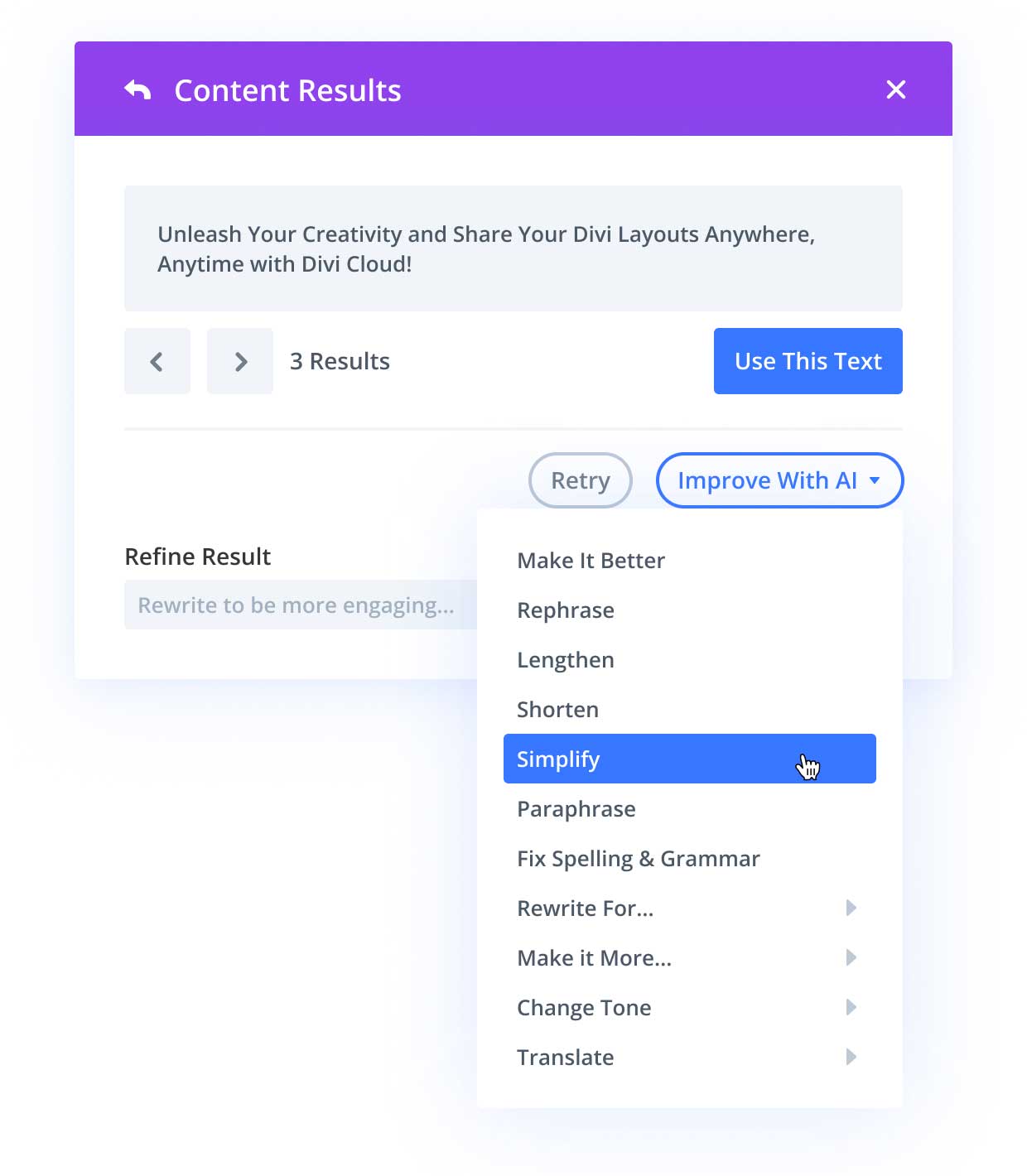 Divi AI - Powerful AI Tools For WordPress